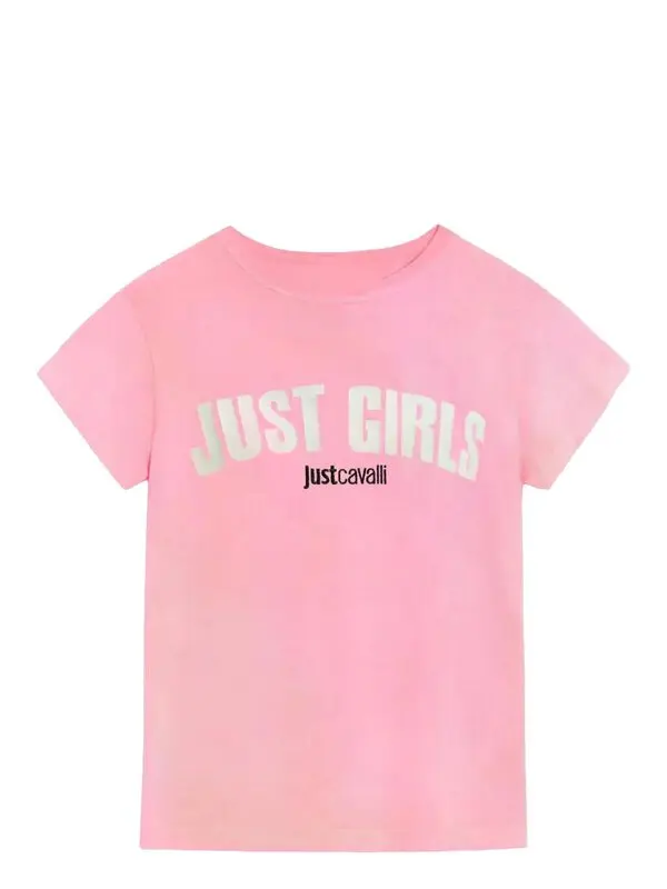 Just Cavalli Logo-print Cotton T-shirt - Pink