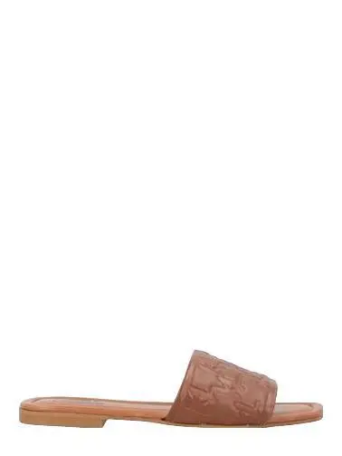 Karl Lagerfeld Logo-print Slide Sandals - Brown