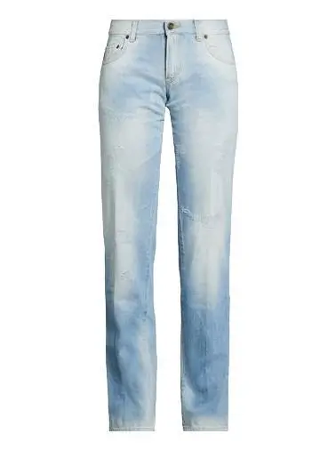 Dolce & Gabbana Cotton Straight-leg Jeans - Blue