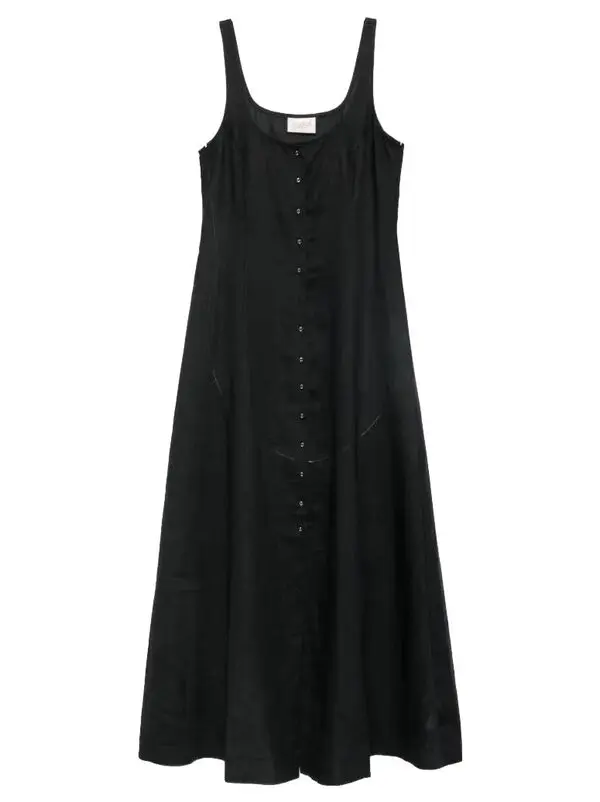 MC2 SAINT BARTH Mina Sleeveless Midi Dress - Black