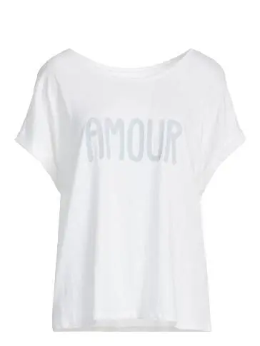 JUVIA Printed Jersey T-shirt - White