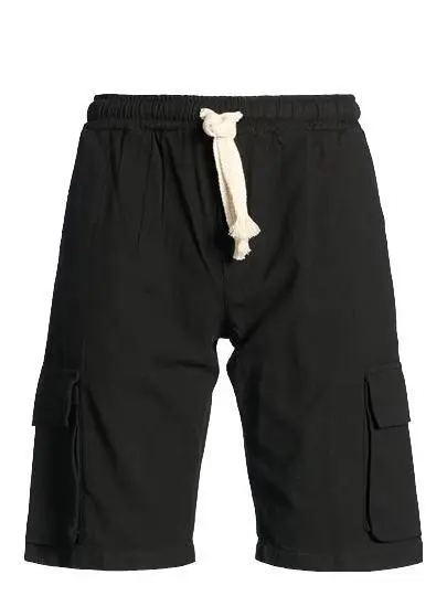 ANT/WERP Cotton Military Cargo Shorts - Black