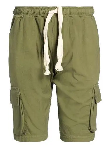 ANT/WERP Cotton Military Cargo Shorts - Green