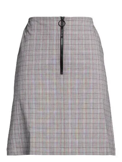 Maison Kitsuné Mini Skirt With Embroidered Logo - Grey