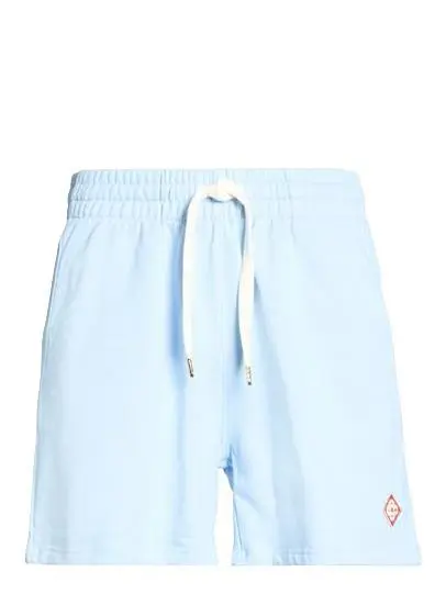 Casablanca Light Organic Cotton French Terry Shorts - Blue