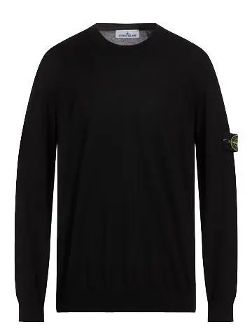 Stone Island Virgin Wool Sweater - Black