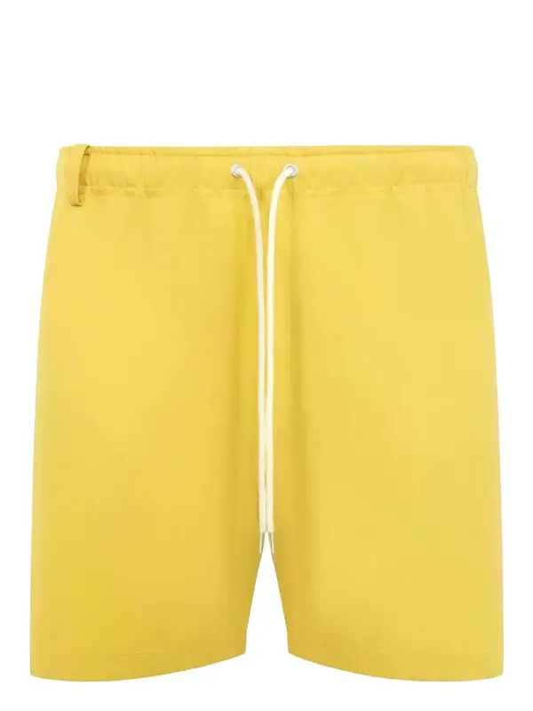 Auralee Elastic-waist Deck Shorts - Yellow