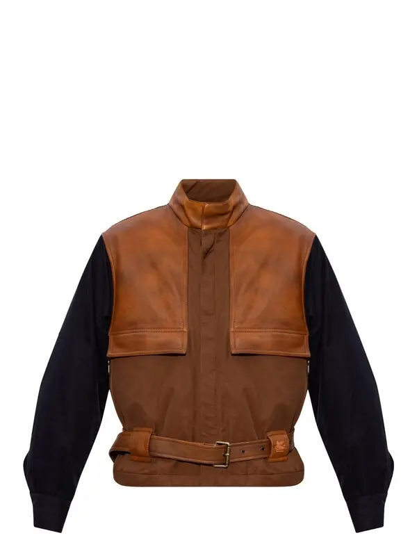 Etro Insulated Jacket With Belt - Brown