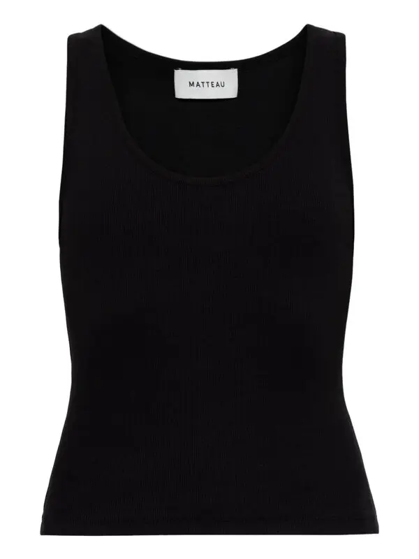 Matteau Sleeveless Knit Top - Black