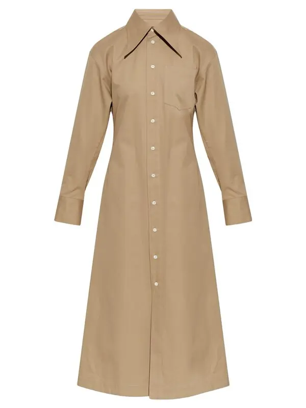 Ami Shirt Dress - Brown