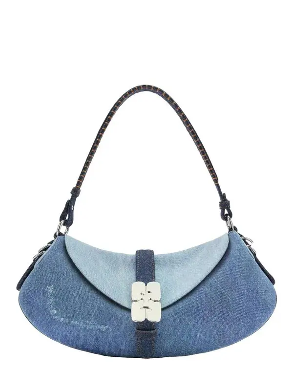 GANNI Denim Shoulder Bag - Blue