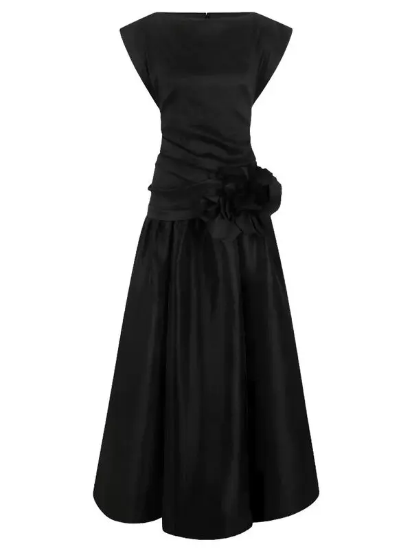 Acler Delph Flower-embellished Maxi Dress - Black