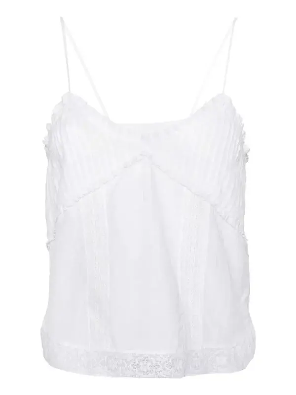 Zadig&Voltaire Calixia Tomboy Lace-detail Top - White