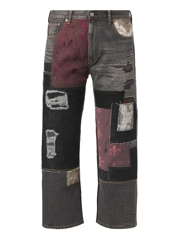 Junya Watanabe X Levi's® Patchwork Wide-leg Jeans - Blue