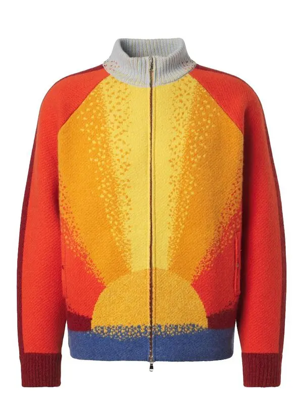 GOD'S TRUE CASHMERE Radiant Sun Cashmere Zip-up Sweater - Multicoloured