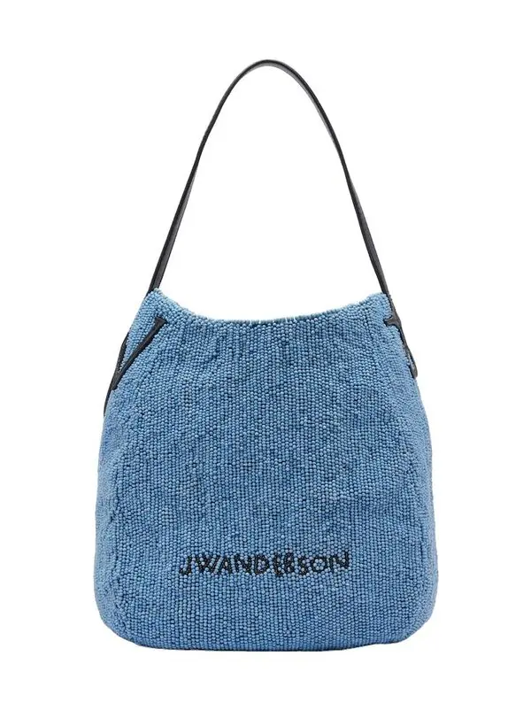 JW Anderson Bulb Small Beaded Shoulder Bag - Blue