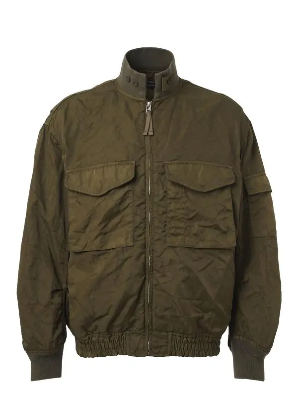 Comme Des Garçons Zip-up Bomber Jacket - Green