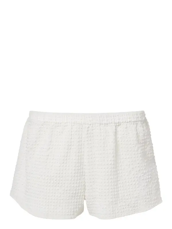 Hunza G Resort Seersucker Shorts - White