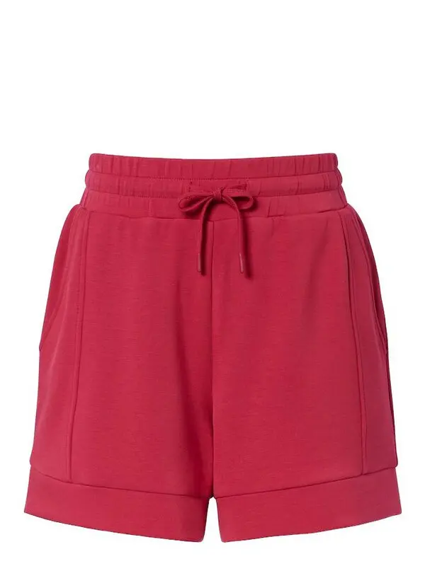 Varley Atrium Jersey Shorts Coffee Bean - Pink