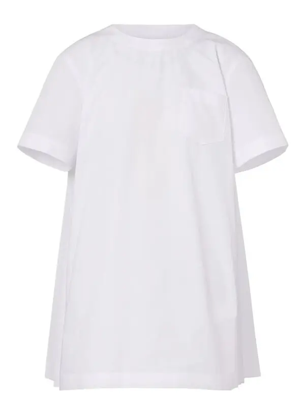Sacai Poplin Minidress - White