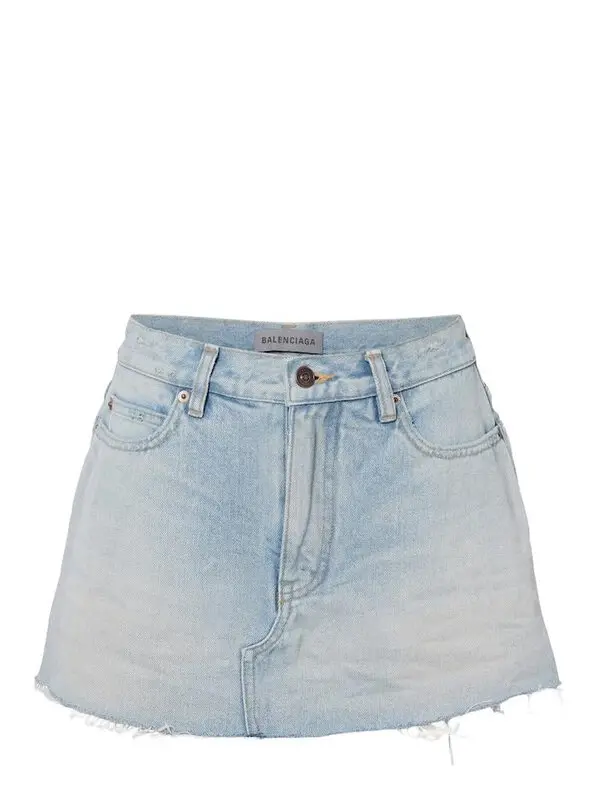 Balenciaga Denim Skort - Blue