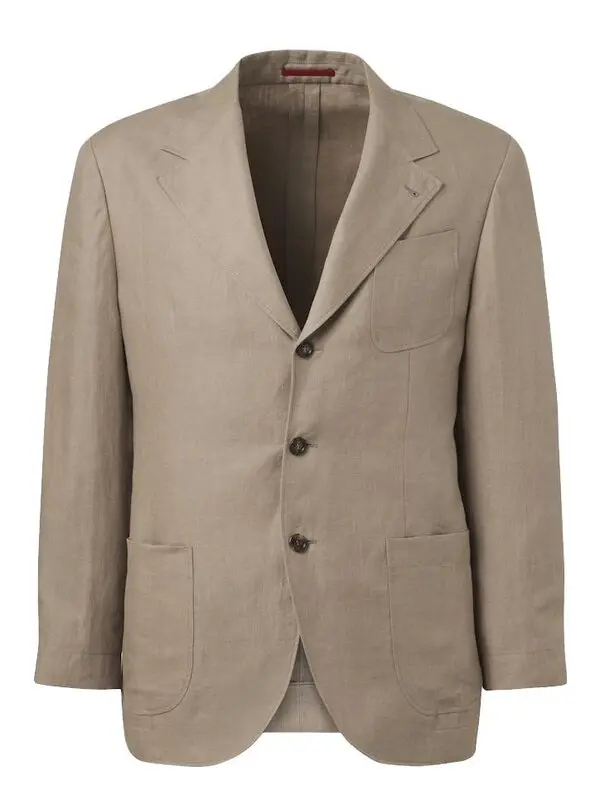 Brunello Cucinelli Linen Blazer - Grey