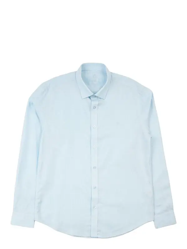 EIGHT X Essential Linen Long Sleeve Button Down Shirt Light - Blue