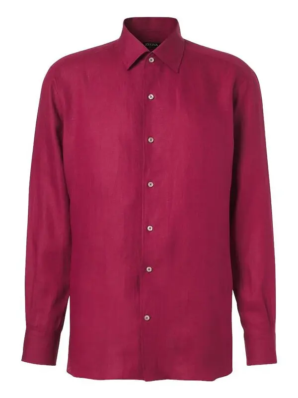 Zegna Linen Shirt - Red