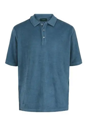 SLOWEAR Zanone Cotton Polo Shirt - Blue