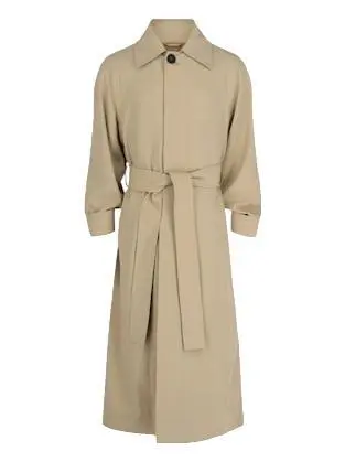 FERRAGAMO Wool Trench Coat - Nude