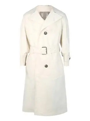 FERRAGAMO Cotton Trench Coat - White