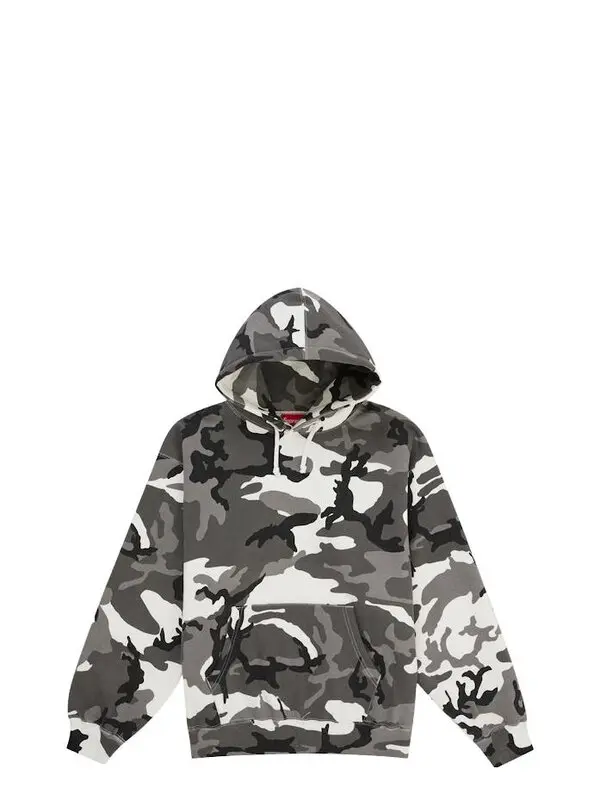 Supreme Satin Applique Hooded Sweatshirt - Snow Camo