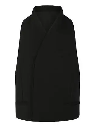 FERRAGAMO Double-breasted Fitted Vest - Black