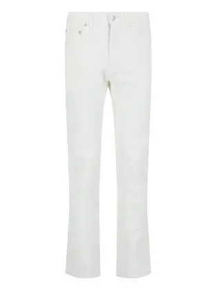 Brioni Mid-rise Bootcut Jeans - White