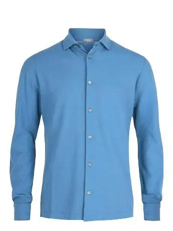 SLOWEAR Zanone Ice Cotton Slimfit Top - Blue