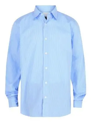 SLOWEAR Glanshirt Cotton Dress Shirt - Light Blue