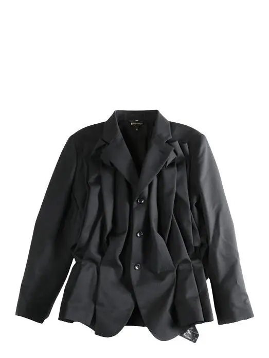Comme Des Garçons Relaxed Hem Jacket - Black