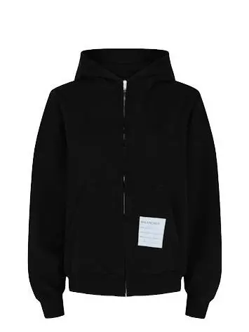 Balenciaga Turn Wide-fit Zip-up Hoodie - Charcoal