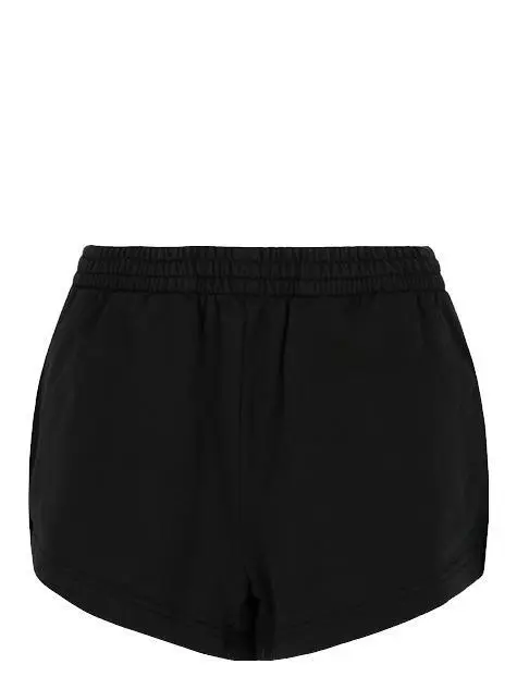Balenciaga Faded Fleece Running Shorts - Stonewash Black