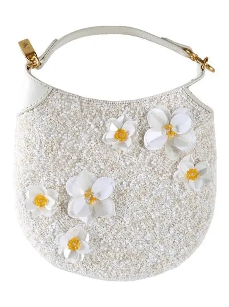 Polo Ralph Lauren Embellished Pouch Bag - Frosting