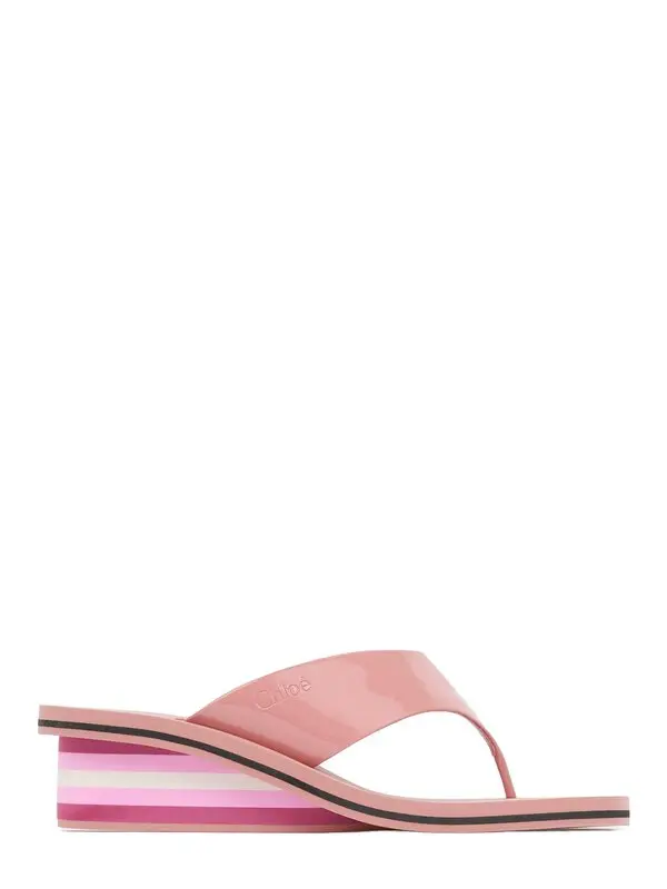 Chloé Swimming Cool Wedge Sandal - Woodrose
