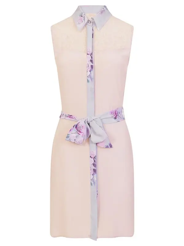 SOPHIE CAMERON DAVIES Classic Silk Dress Soft Peach - Orange