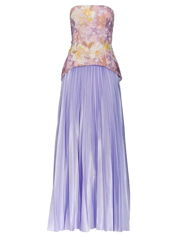 JUSTIN TONG Cascade Gown - Purple
