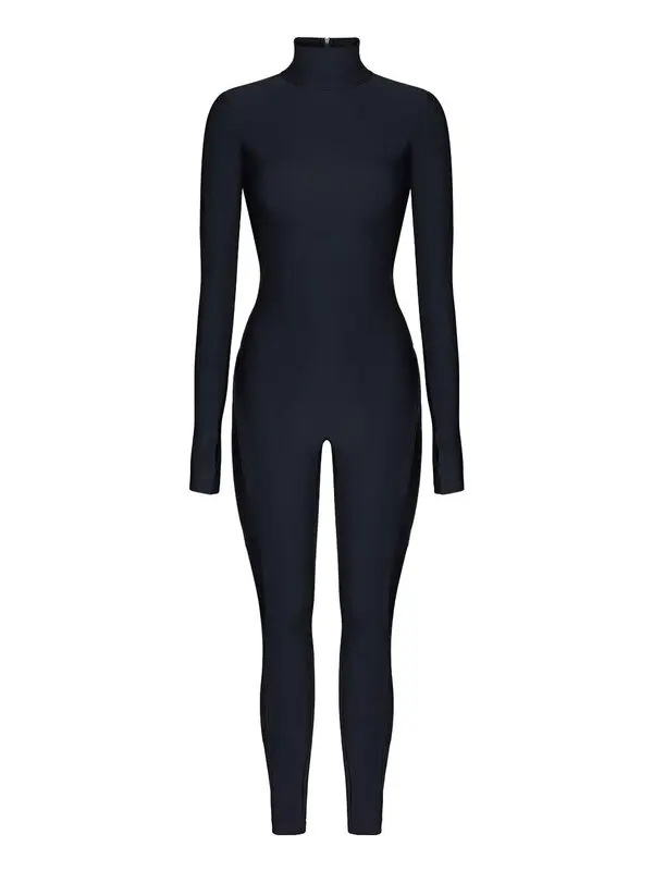 MONOSUIT Long Sleeve High Neck Full Bodysuit - Black