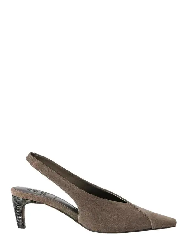Brunello Cucinelli Slingback Wrap Pumps - Brown