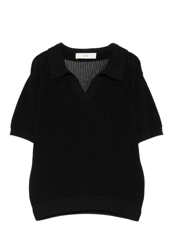 DUNST Short Sleeve Polo Shirt - Black