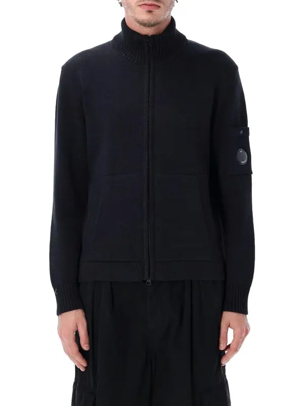 C.P. COMPANY Zip-up Sweater - Blue