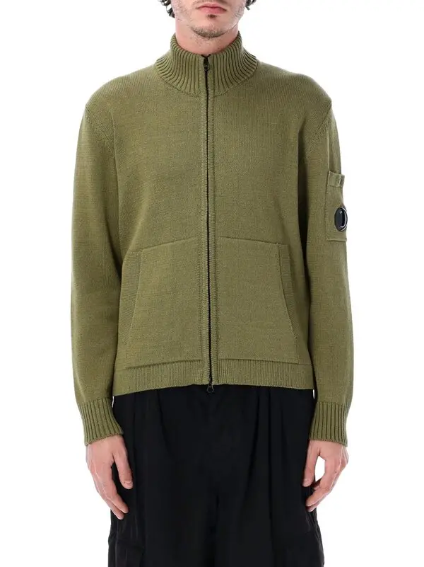 C.P. COMPANY Zip-up Sweater - Green