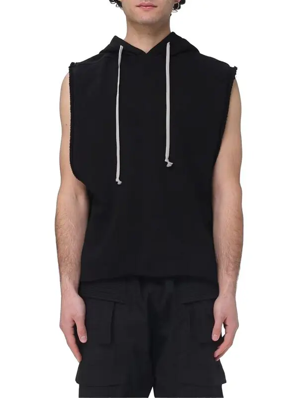 Rick Owens Sleeveless Hoodie - Black