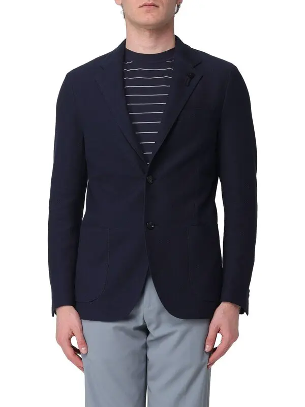 LARDINI Tailored Blazer - Blue
